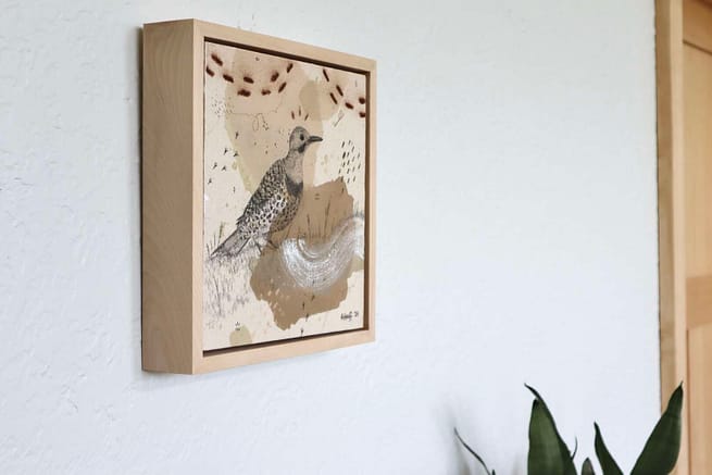 Northern Flicker Mini Original - Alicia Hauff Studio